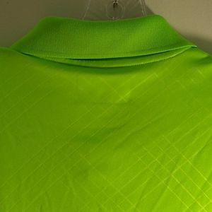 Pro Tour | Shirts | Mens Neon Green Diamond Pattern Gold Shirt | Poshmark